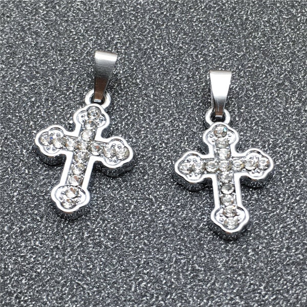 Rhinestone Cross - Etsy