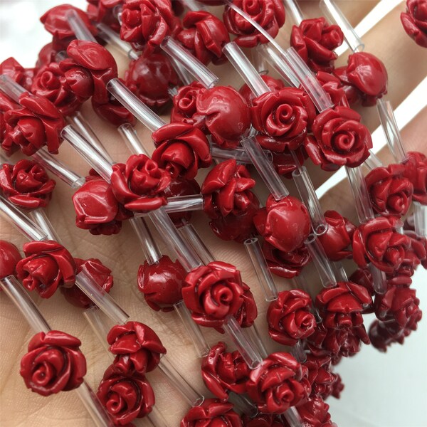 Red Rose Charm - Etsy