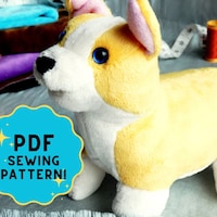 Puppy Dog Sewing Pattern, Plush Dog Pattern, Pup Doll - Sew a Cute Dog ...