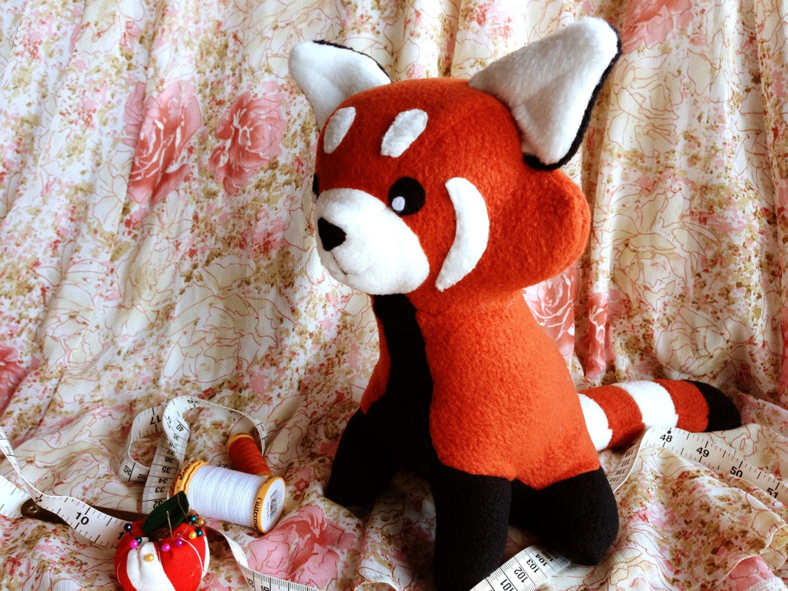Red Panda Plush Plush Pattern Stuffed Animal Sewing PDF - Etsy