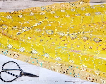 20 Yards BLUE Bohemian Strips/boho Tassel Making/beaded Sari - Etsy