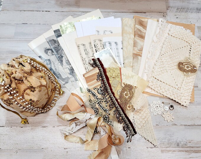 DAILY DEAL Crochet Junk Journal Kit/ Boho Kit/christmas Kit/wedding Kit ...