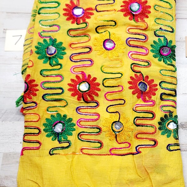 Yellow Dupatta - Etsy