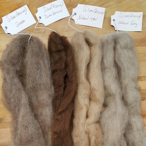 New Zealand Merino/Cross bred Silver Wool Roving Bundle 100% | Etsy