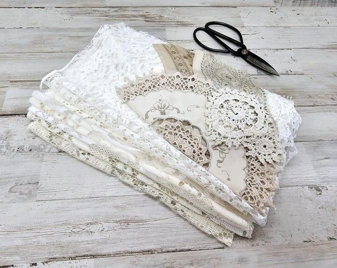 LARGE Vintage Lace Bundle / 10 Pk Large Lace Bundle (10.5" X 14.5 ...