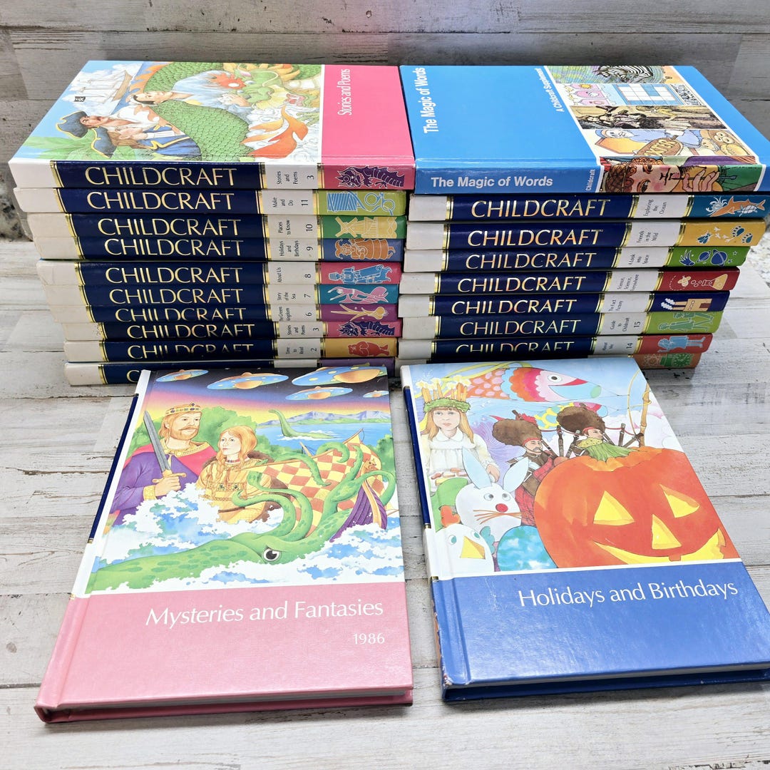 Vintage Childcraft Children's Book Set: Homeschool Learning - Etsy