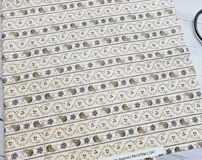 Vintage Paisley Timeless Treasures Fabric Patt #PEM-C1347 - Fabric by ...
