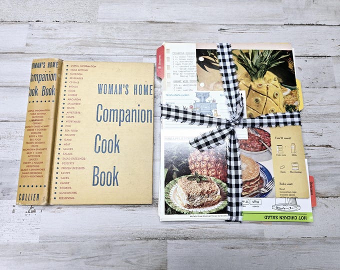 100+ Vintage Cook Book Pages With Book Cover, Vintage Recipes, Vintage ...