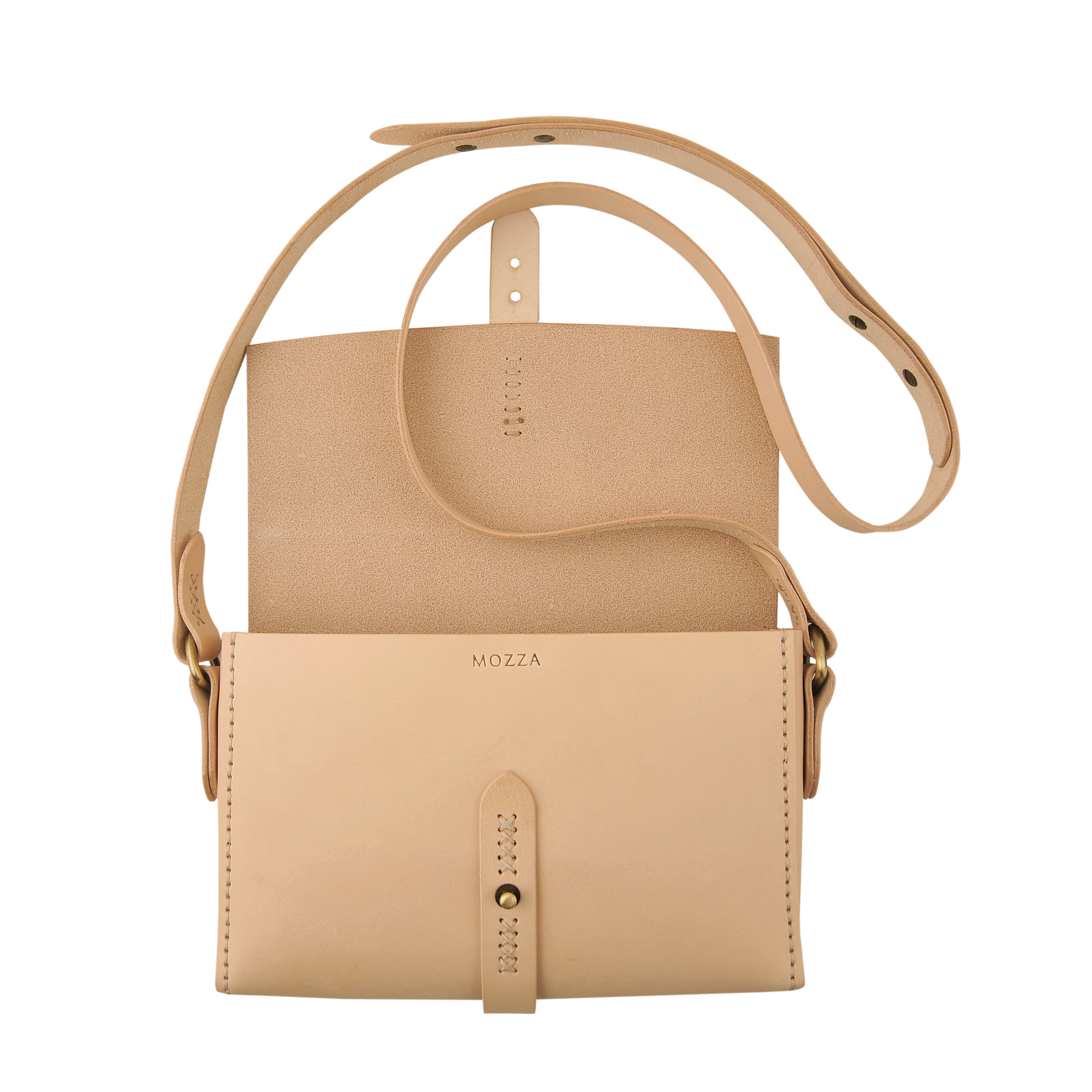 Aida Crossbody Bag / Handmade Leather Shoulder Bag / Handsewn Vegetable ...