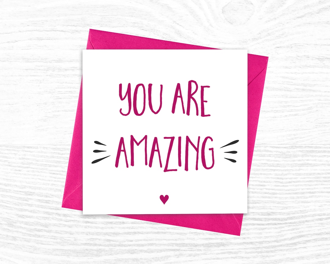 You Are Amazing Card - Etsy UK