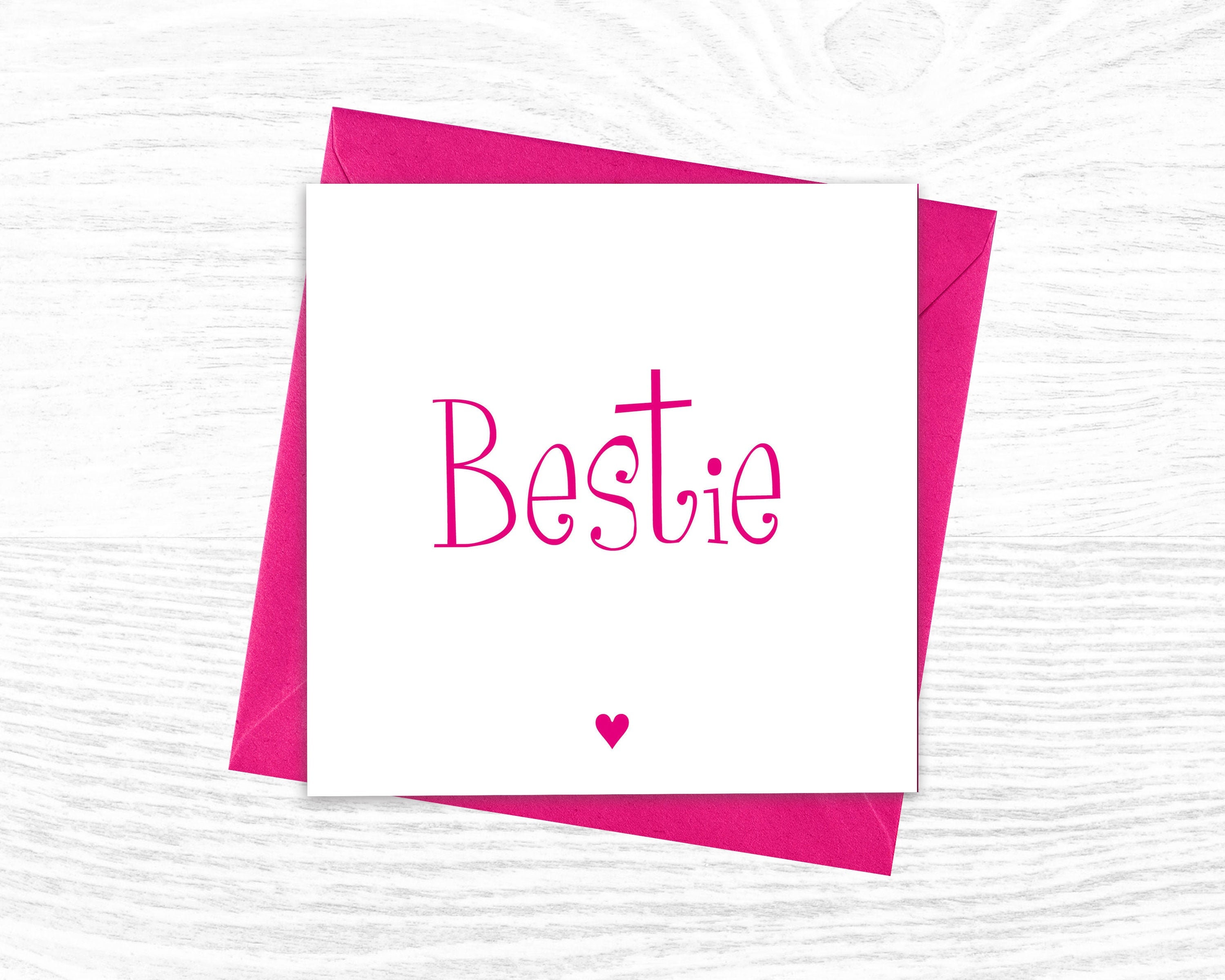 Bestie Birthday Card Bestie Card Best Friends BFF - Etsy UK