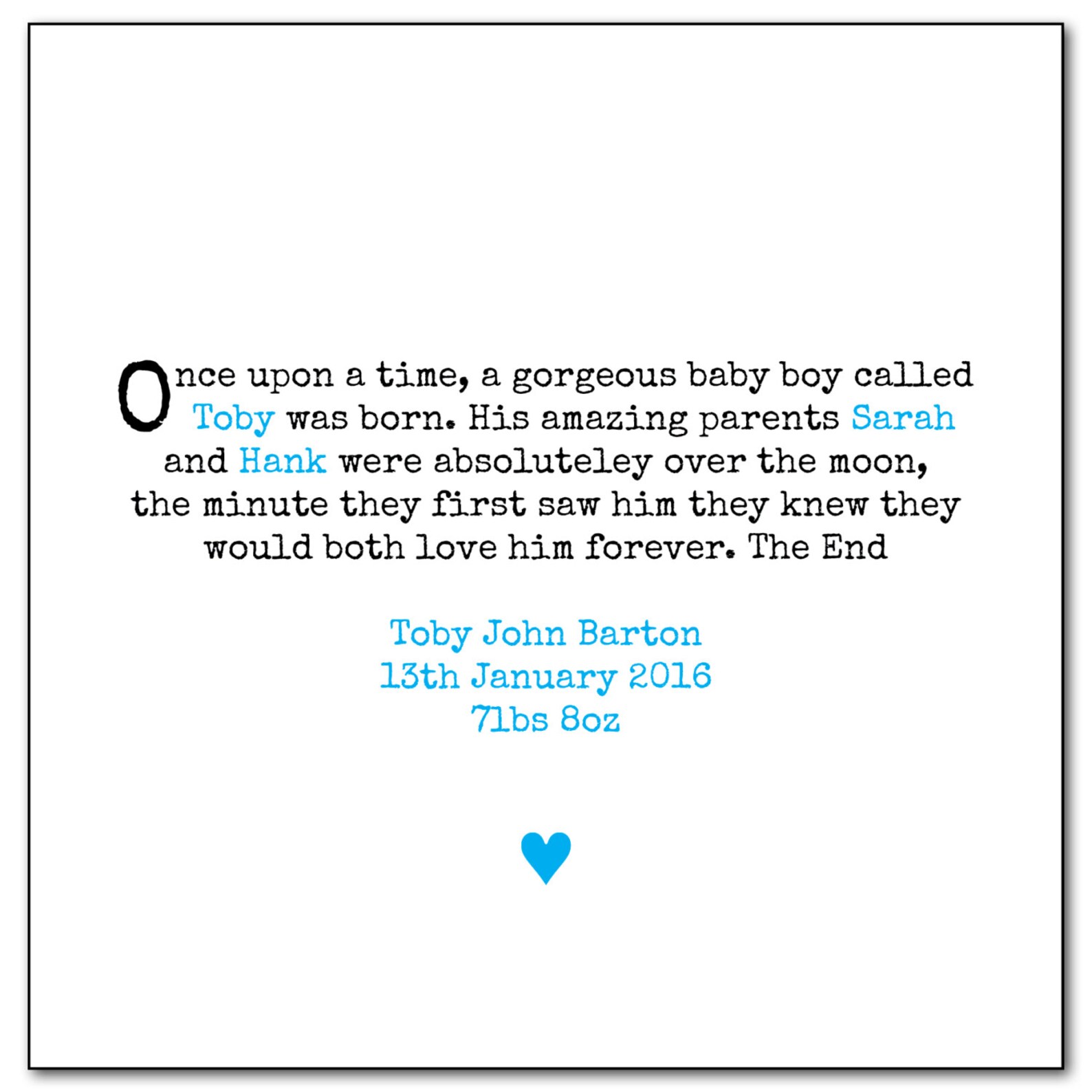 Personalised New Baby Boy Card - Etsy UK