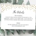 Printable Info Card - Info Card Template - DIY Wedding Template ...