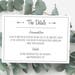 Printable Info Card - Info Card Template - DIY Wedding Template ...