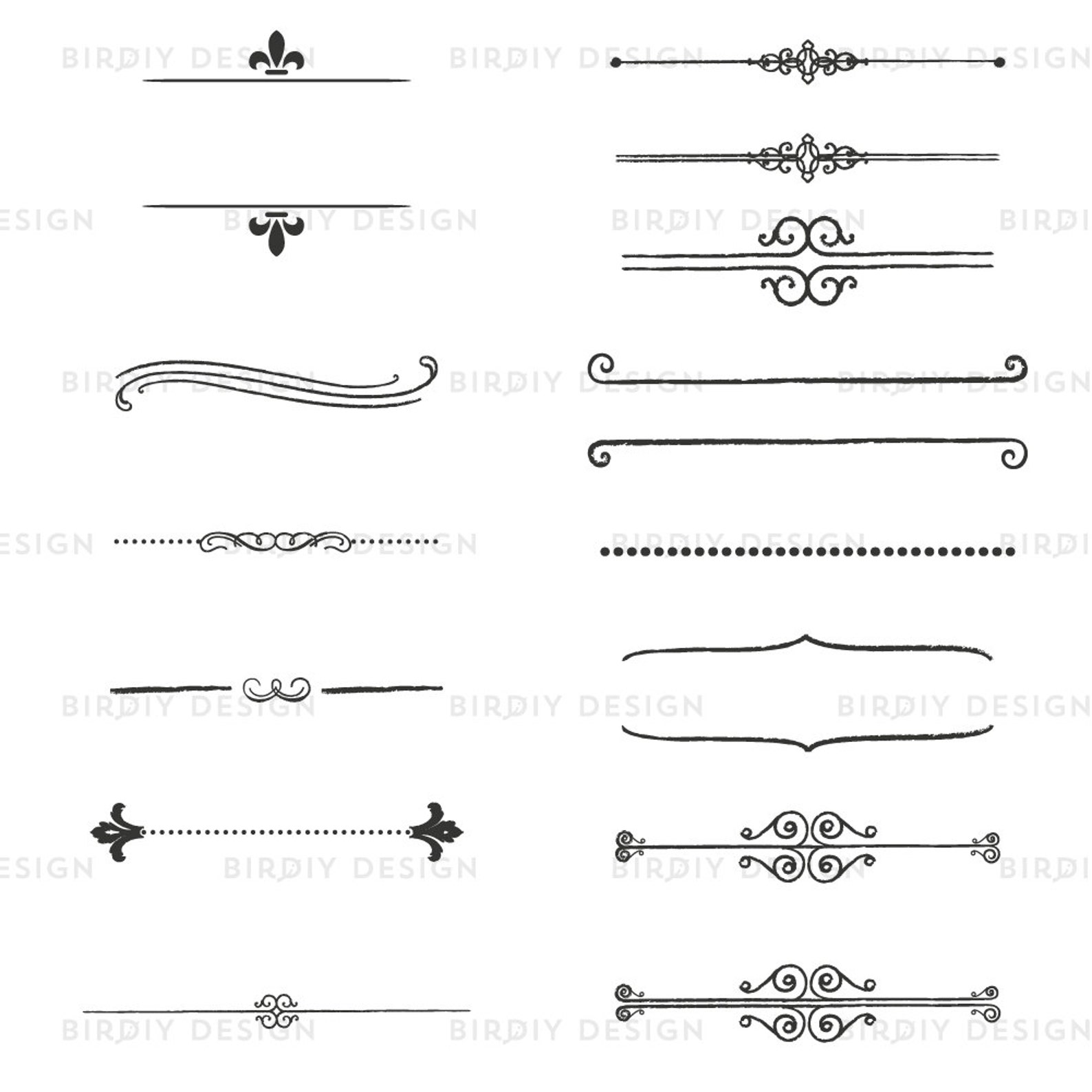 Rustic Frames Clipart - Rustic Boho Clipart - Vintage Frames Clipart ...