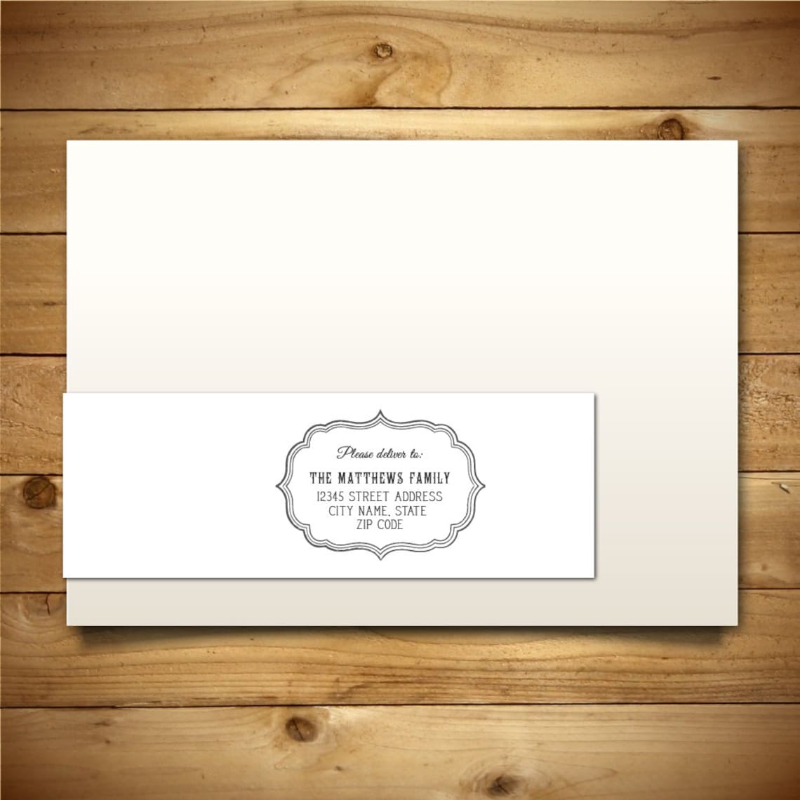 Printable Address Label Template for A7 Envelopes - Return Address ...