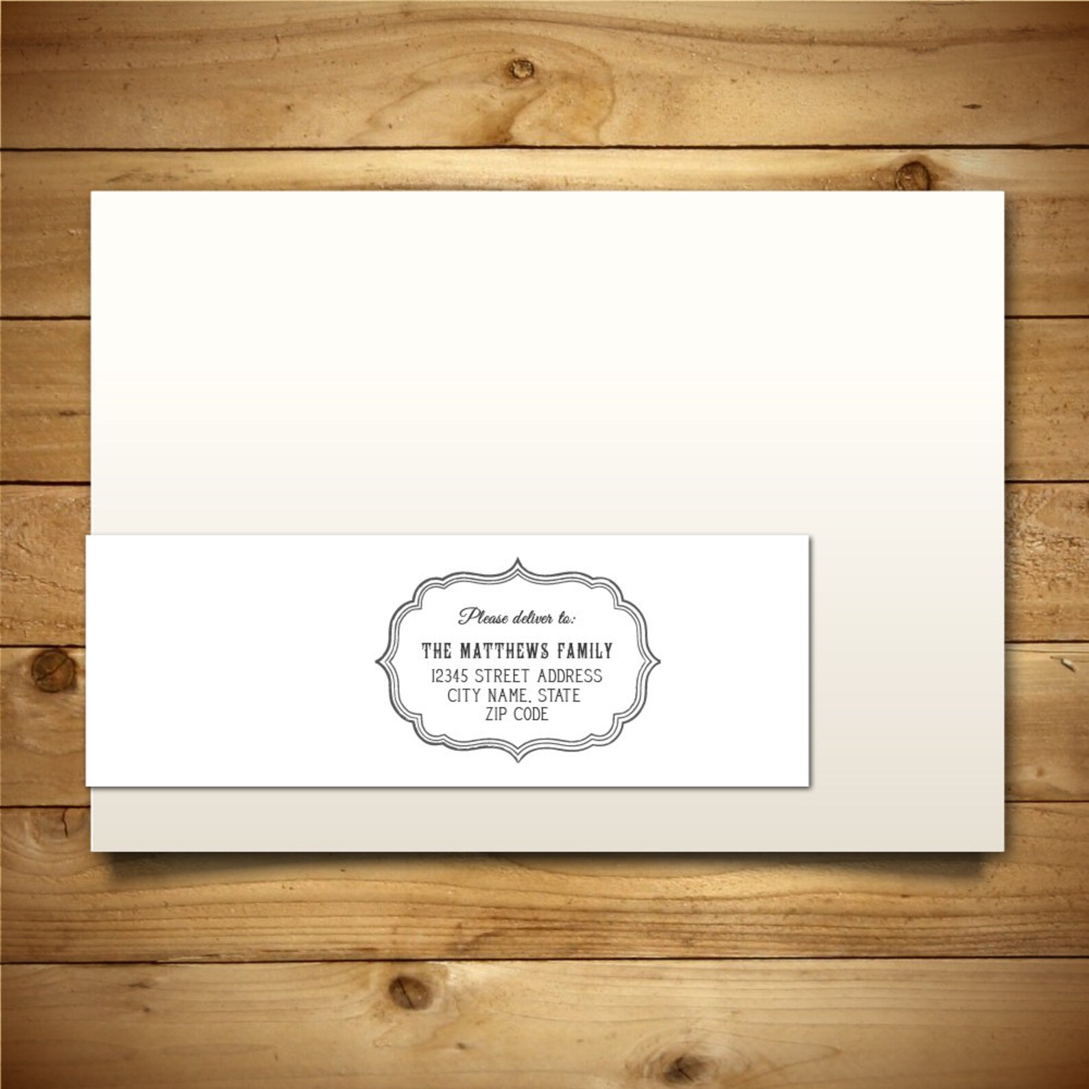 Printable Address Label Template for A7 Envelopes Return | Etsy