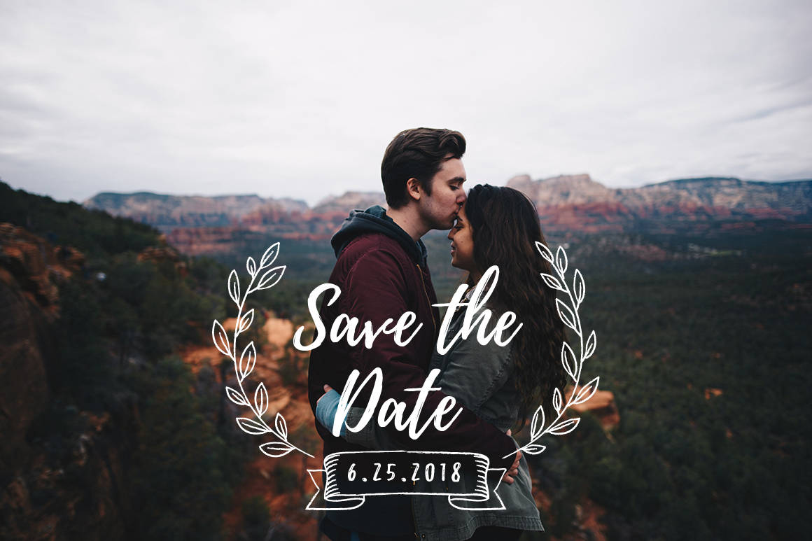 Photoshop Clipart Overlay Save the Date Wedding Overlays | Etsy