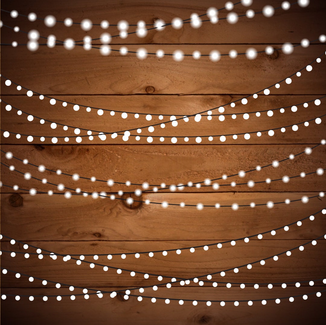 String Lights Clipart - Fairy Lights Clipart - Party Lights Clipart ...