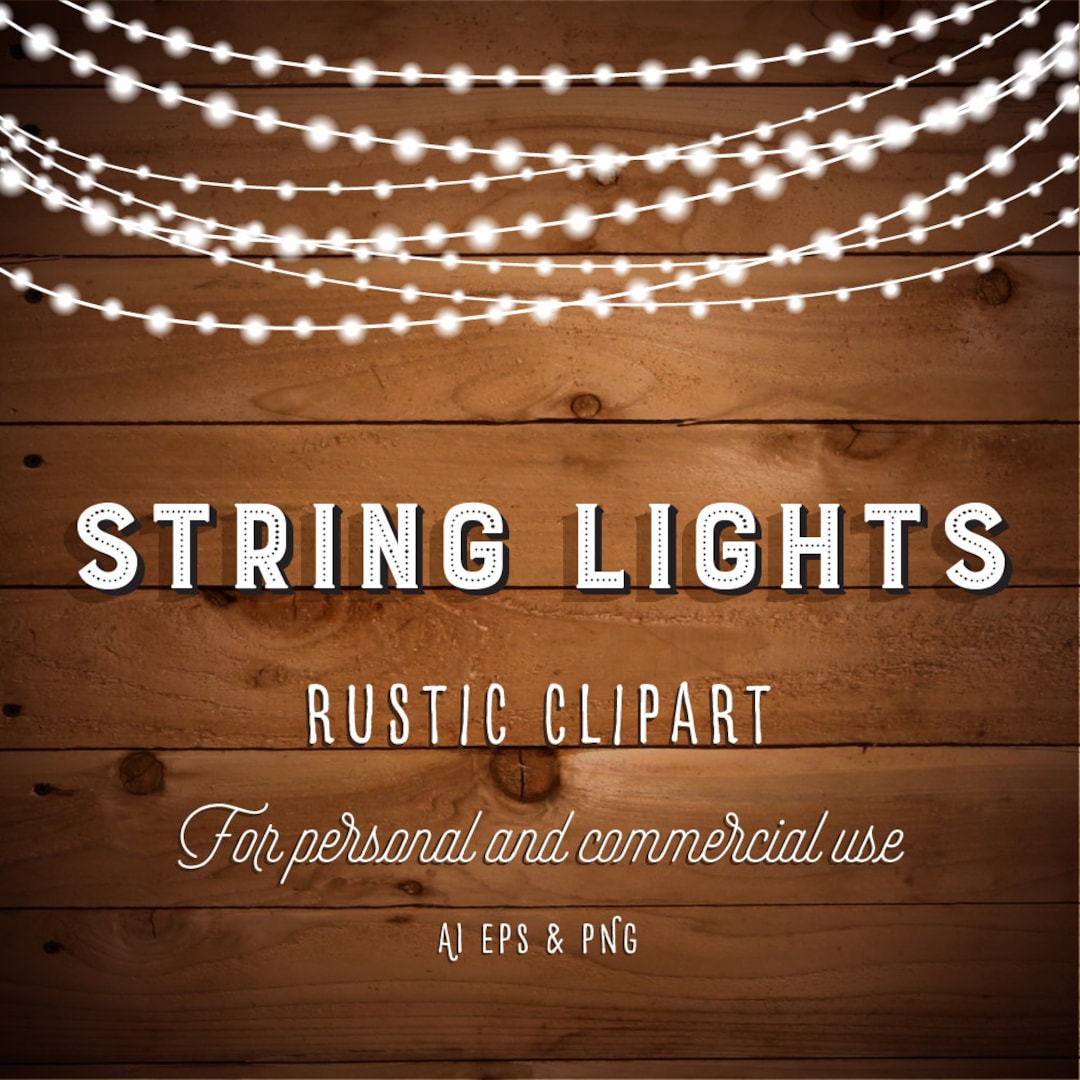 String Lights Clipart - Fairy Lights Clipart - Party Lights Clipart ...