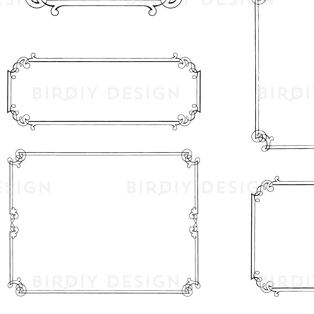 Rustic Frames Clipart - Boho Clipart - Rustic Clipart - Clip Art ...