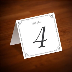 Seating Chart Template - Table Number - DIY Wedding Seating Chart ...