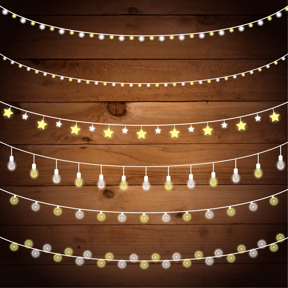 String Lights Clipart Christmas Lights Fairy Lights | Etsy