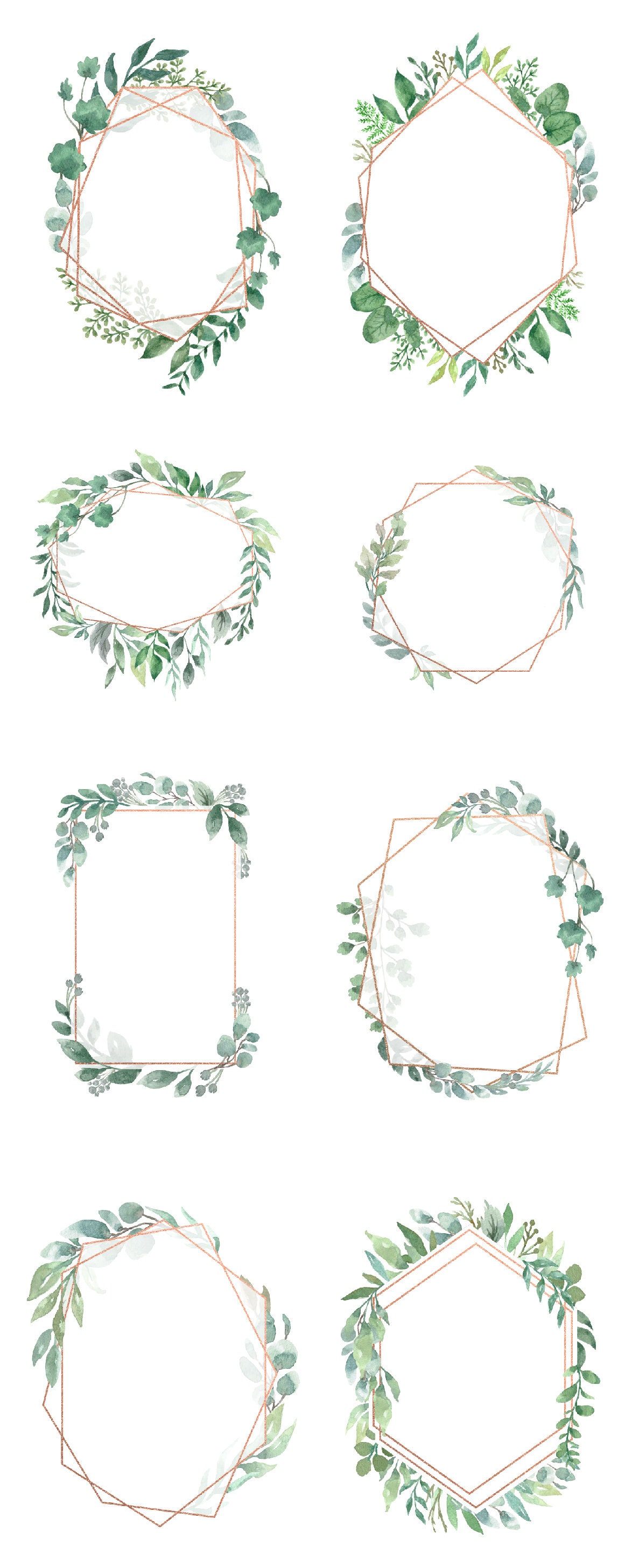 Watercolor Leaf Clipart Set - Watercolor Floral Clipart - Digital ...