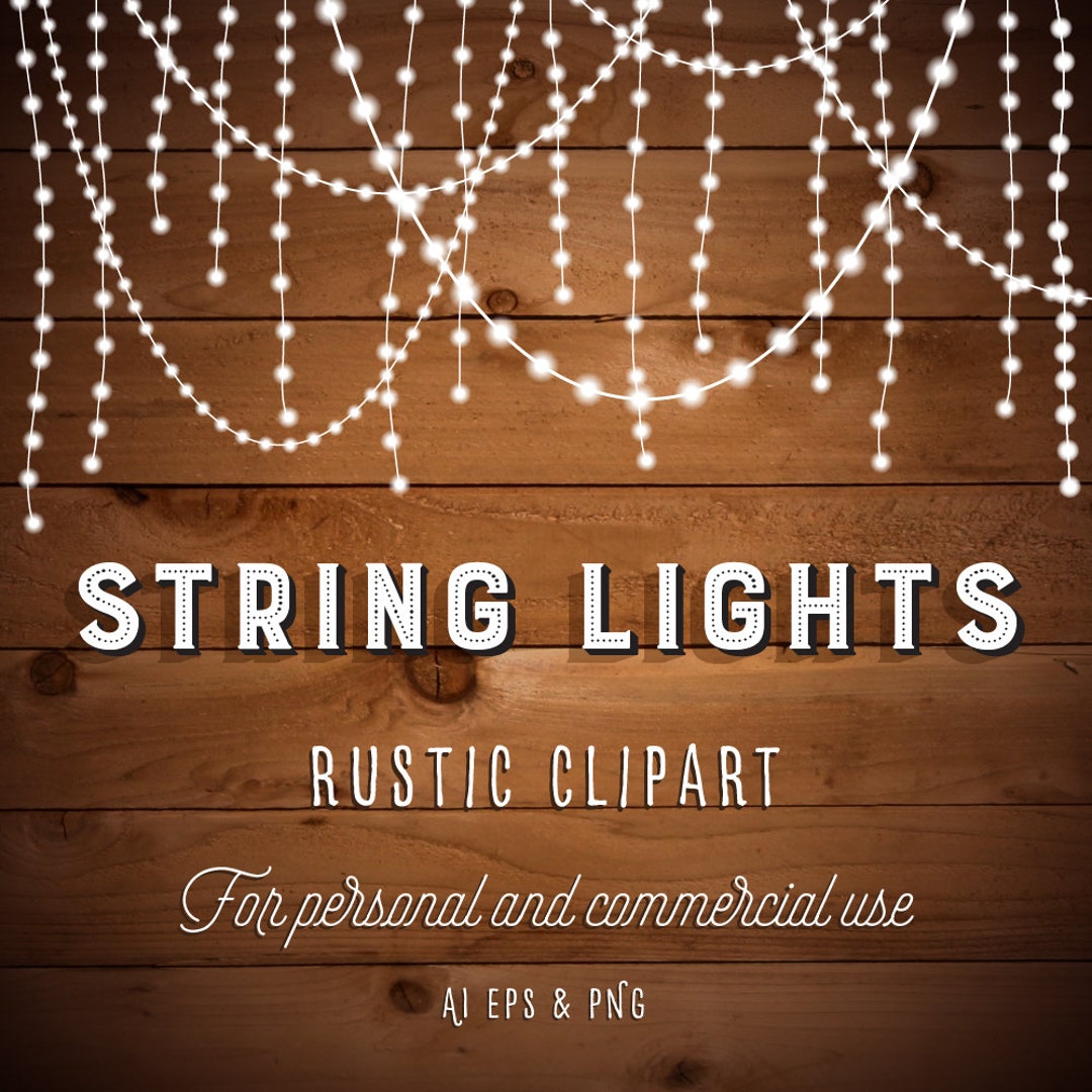 String Lights Clipart - Fairy Lights Clipart - Party Lights Clipart ...