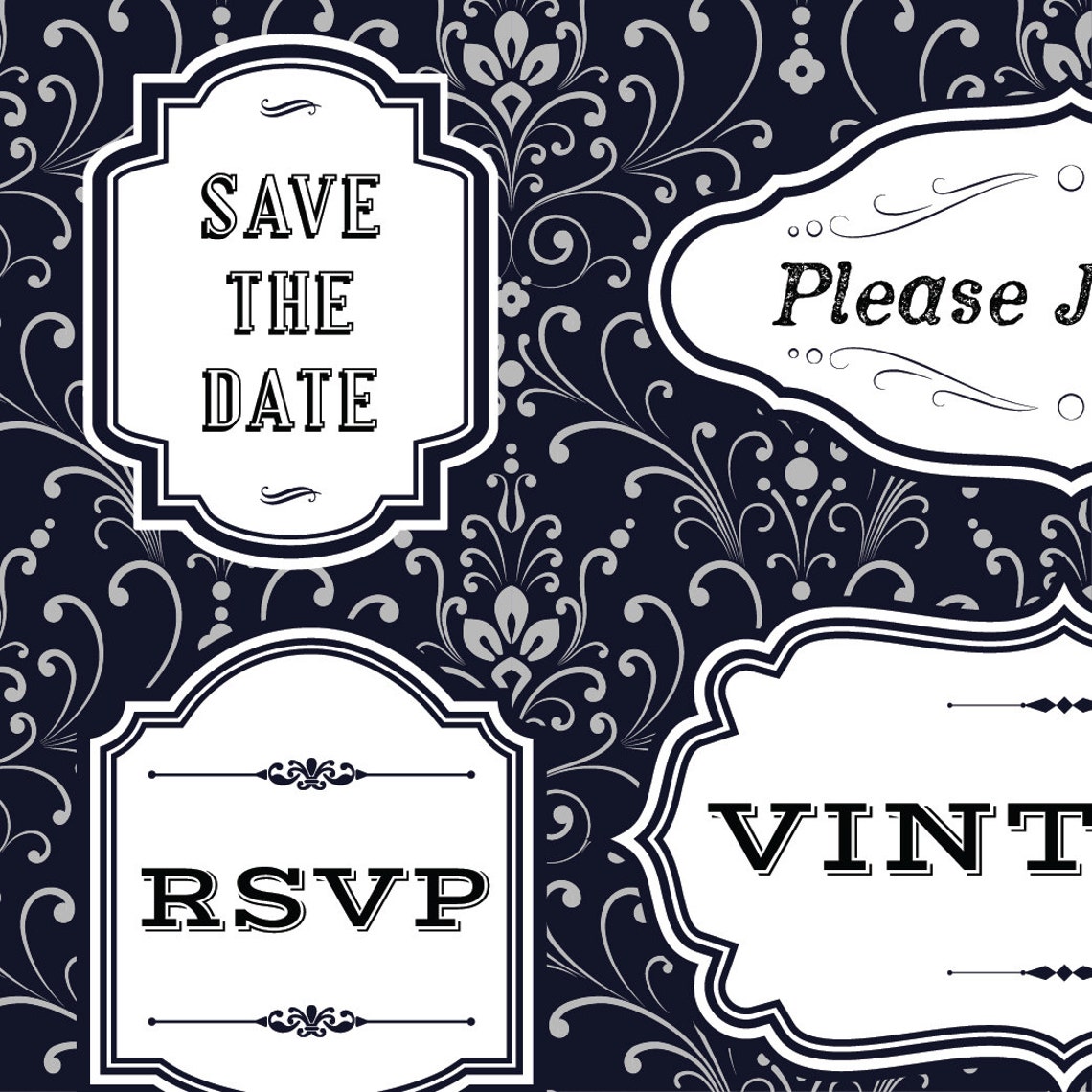 Vintage Frames Clipart Bundle Rustic Boho Clipart Wedding | Etsy