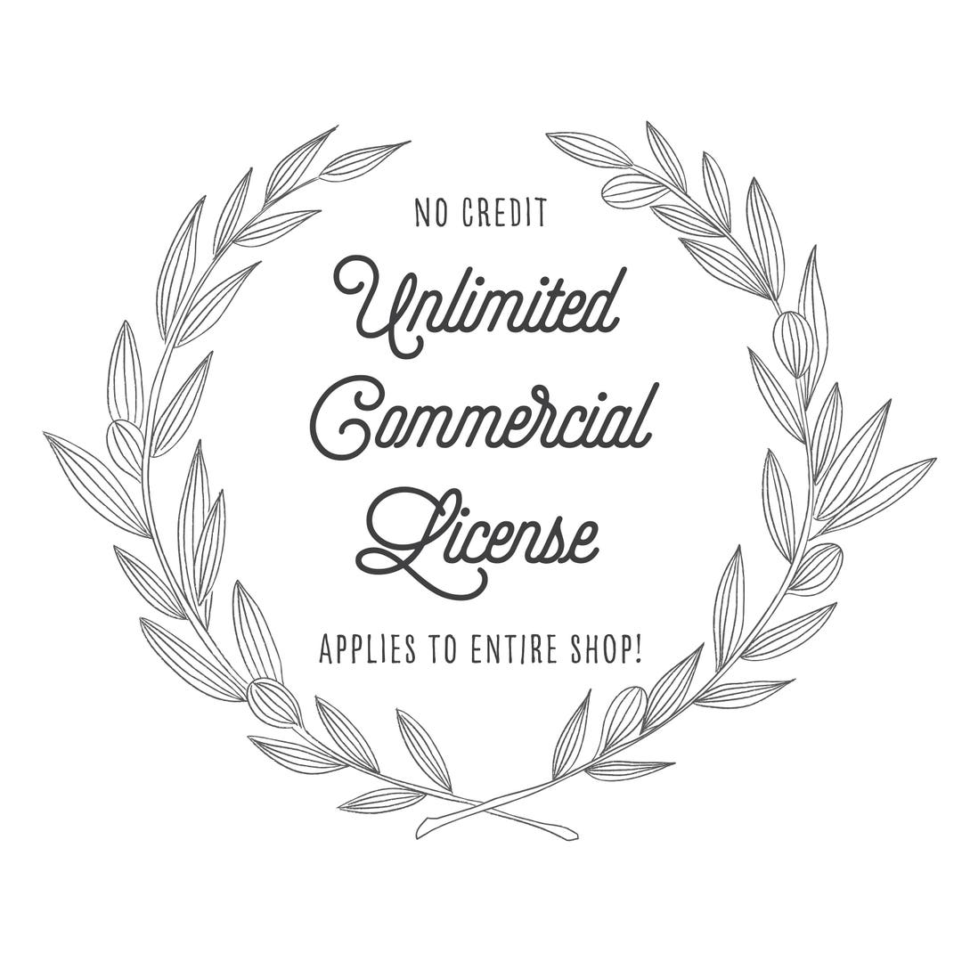 Clipart Commercial License - Extended License - Unlimited Commercial ...