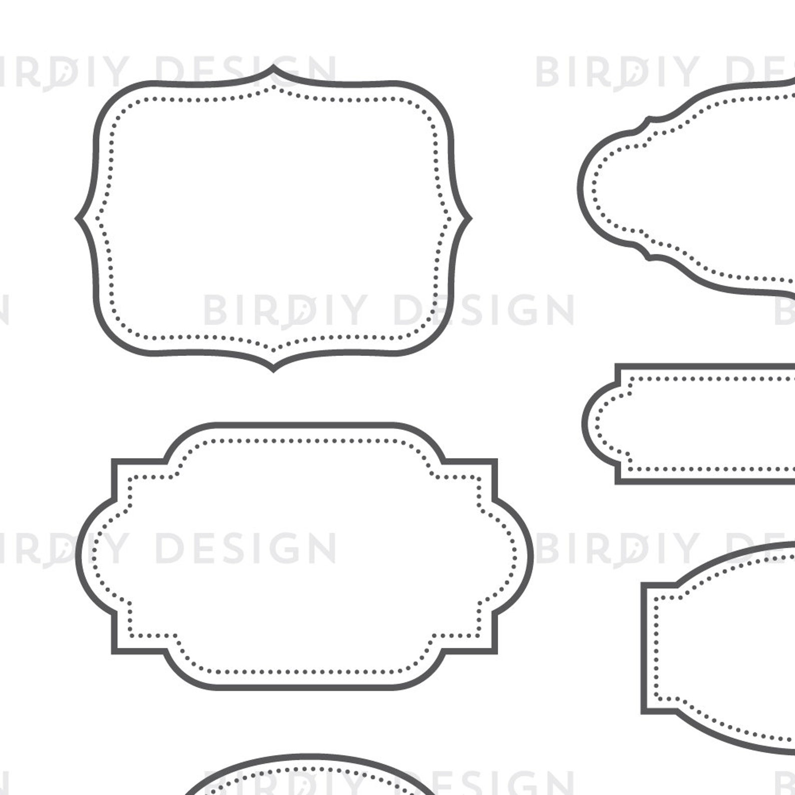 Rustic Frames Clipart - Wedding Frame Clipart - Rustic Clipart - Boho ...