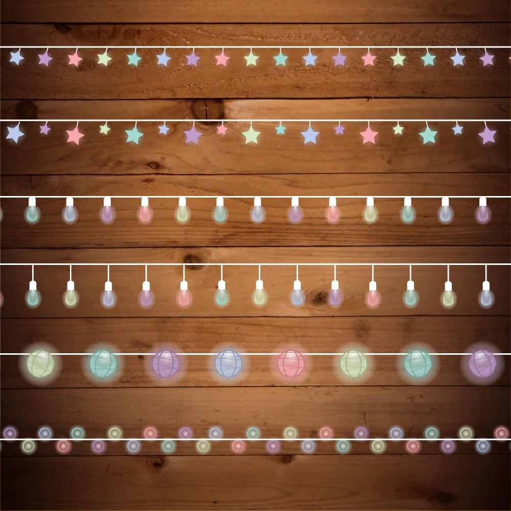 String Lights Clipart Christmas Lights Fairy Lights | Etsy