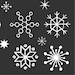 Christmas Clipart - Snowflake Clipart - Winter Clipart - Chalk Clipart ...