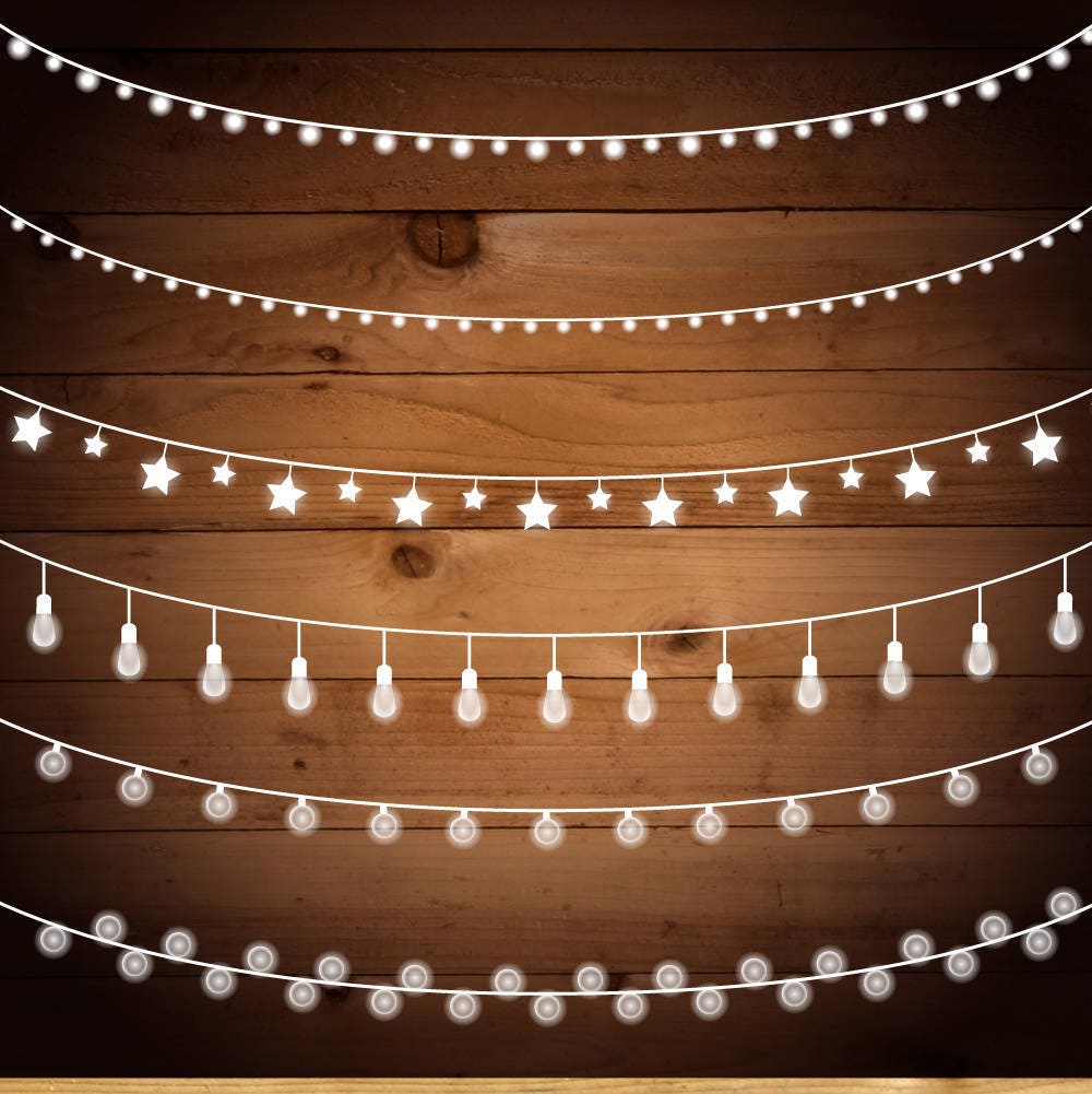 String Lights Clipart Christmas Lights Fairy Lights | Etsy