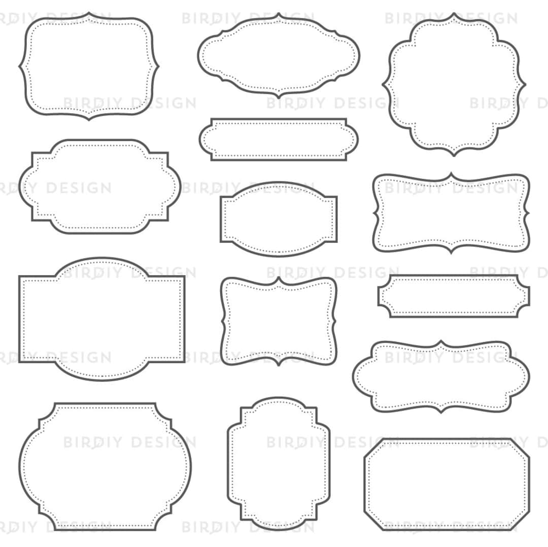 Rustic Frames Clipart - Wedding Frame Clipart - Rustic Clipart - Boho ...