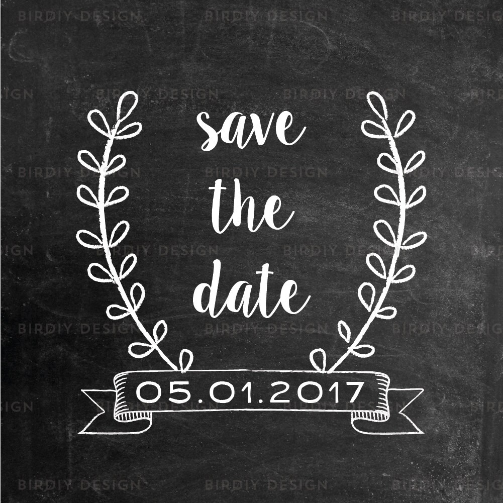 Chalkboard Wedding Clipart Rustic Boho Wedding Clip Art | Etsy