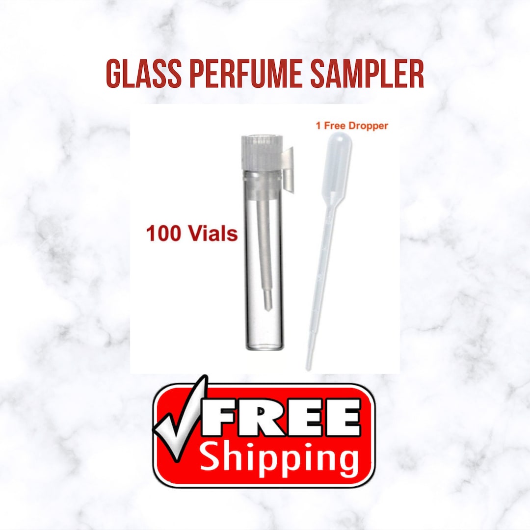 1 ML, Empty Perfume Sample Glass Vials Bottles, Fragrance Sampler Vial ...