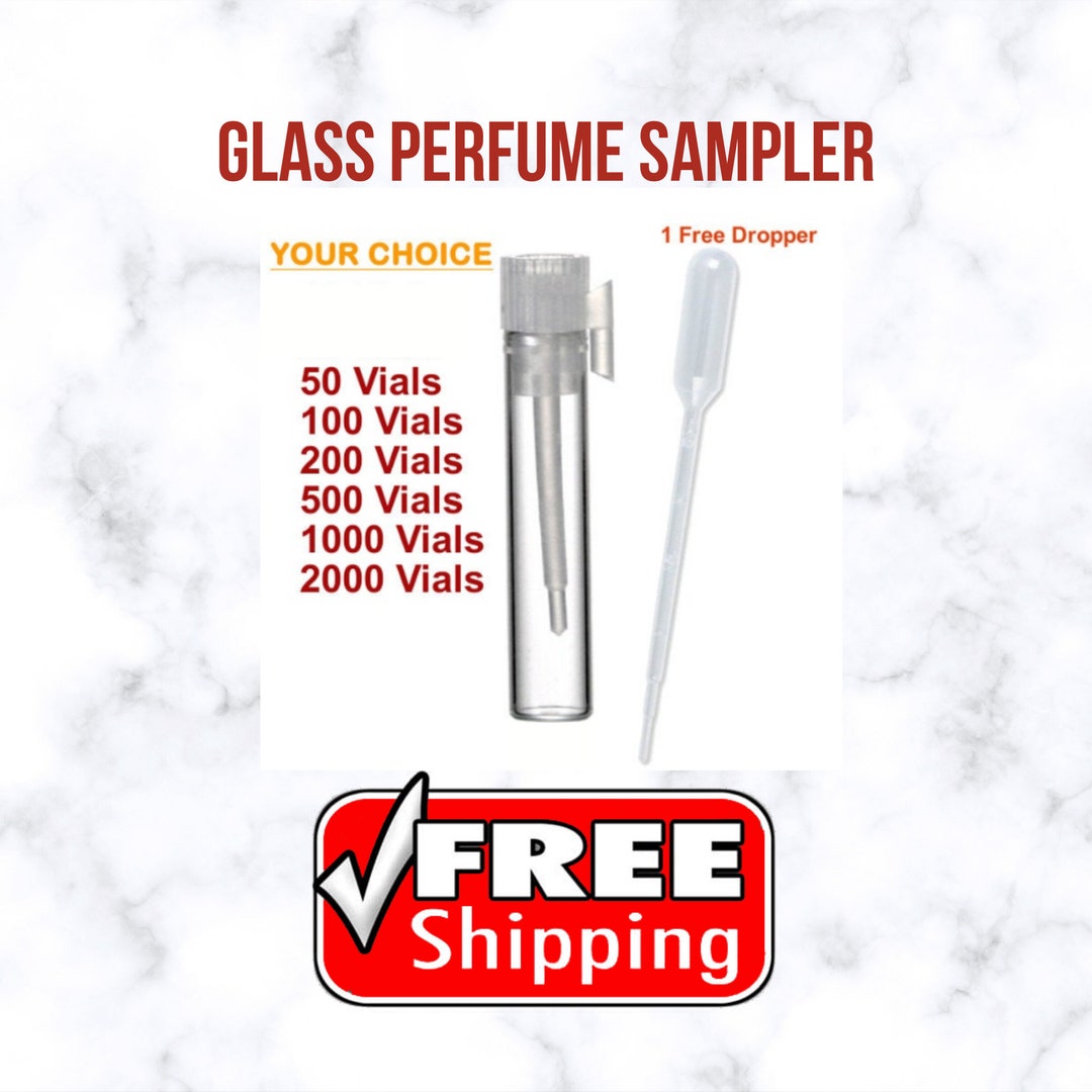 1 ML, Empty Perfume Sample Glass Vials Bottles, Travel Fragrance ...