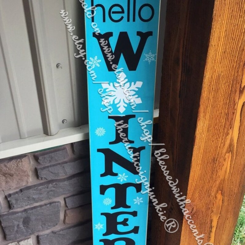 Winter Sign - Etsy