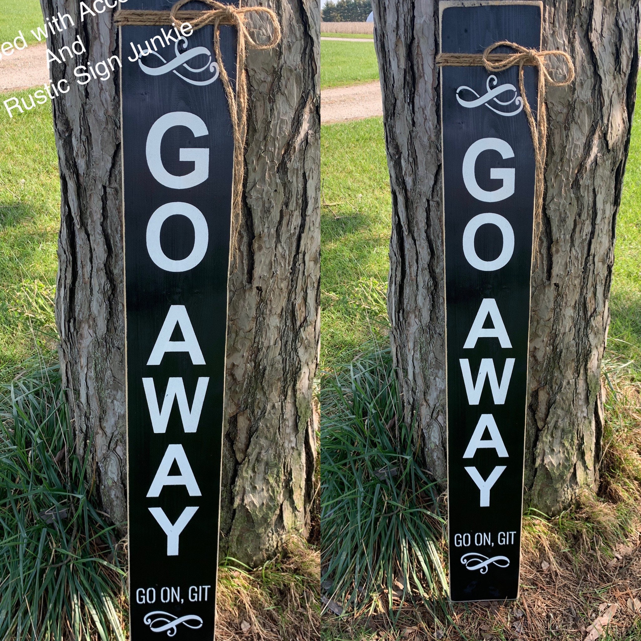 Gone Away Sign