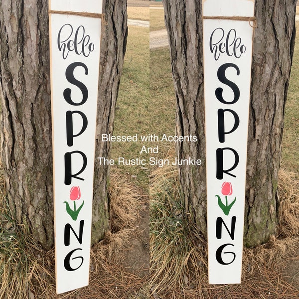 Spring Porch Sign - Etsy