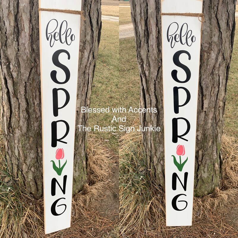 Spring Porch Sign - Etsy