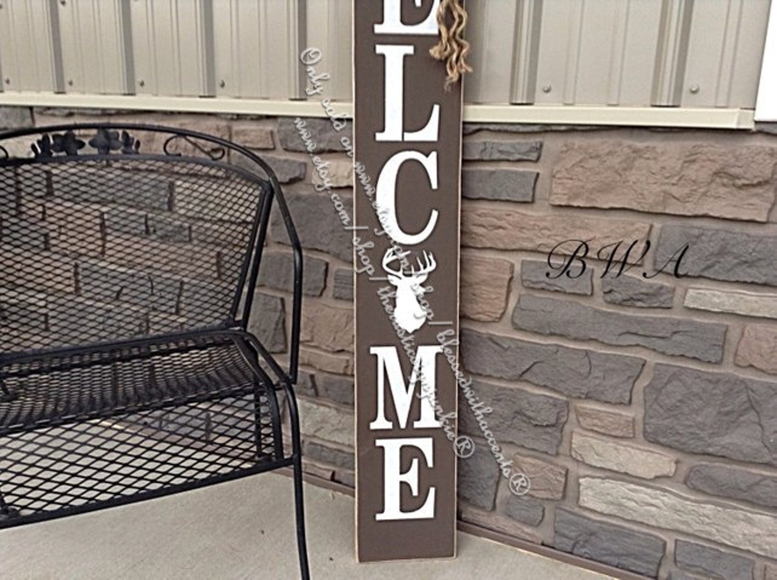Porch Welcome Sign Hunting Sign Deer Hunting Decor Rustic | Etsy