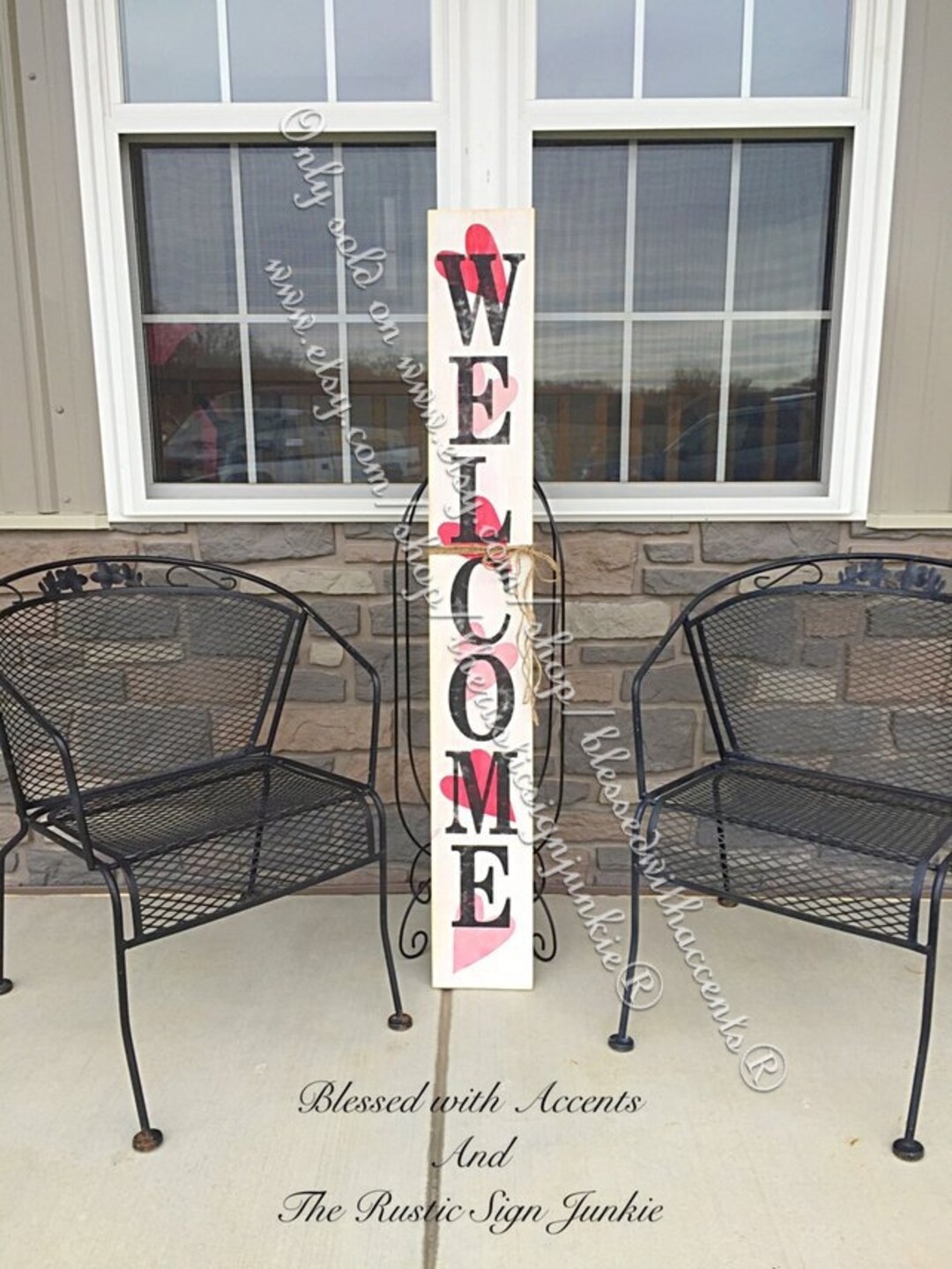 Valentines Day Decor, Rustic Welcome Signs, Welcome Porch Signs, Front ...