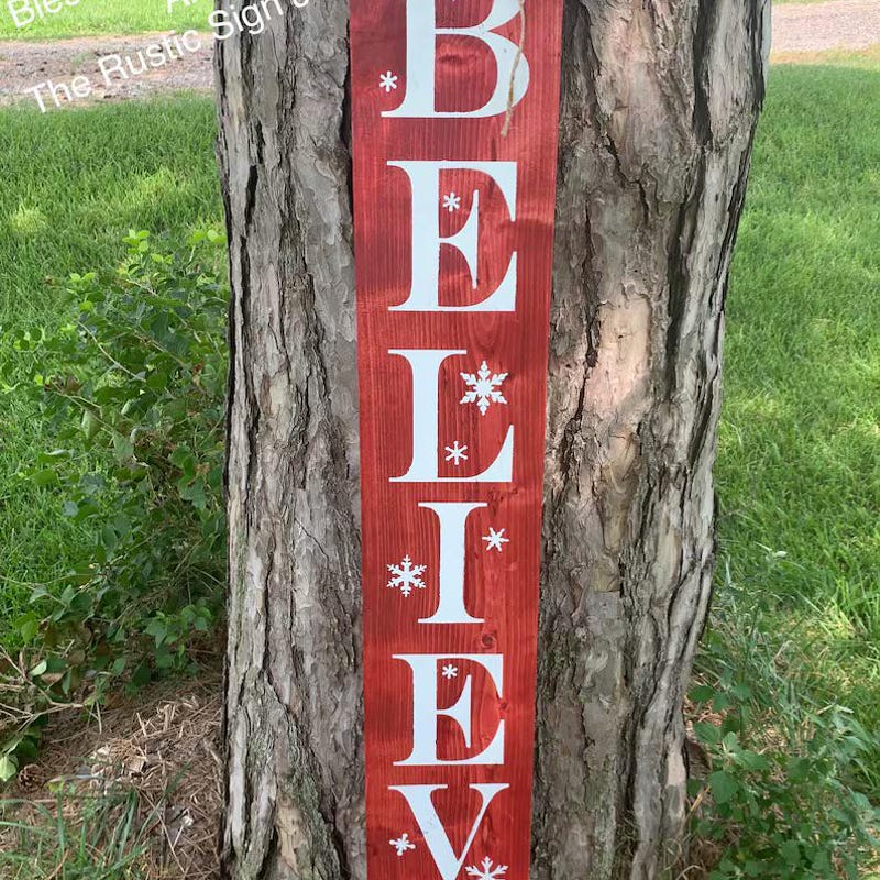 Believe Sign - Etsy