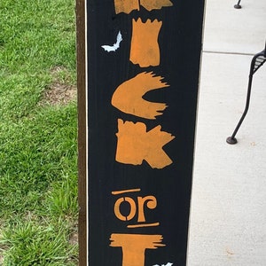 Large Welcome Signs, Trick or Treat Sign, Halloween Sign, Halloween ...