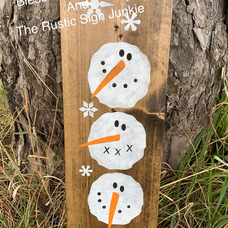 Snowman Sign - Etsy