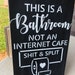 Bathroom Humor Sign, Funny Potty Humor, Shit and Split, Bathroom Sign ...