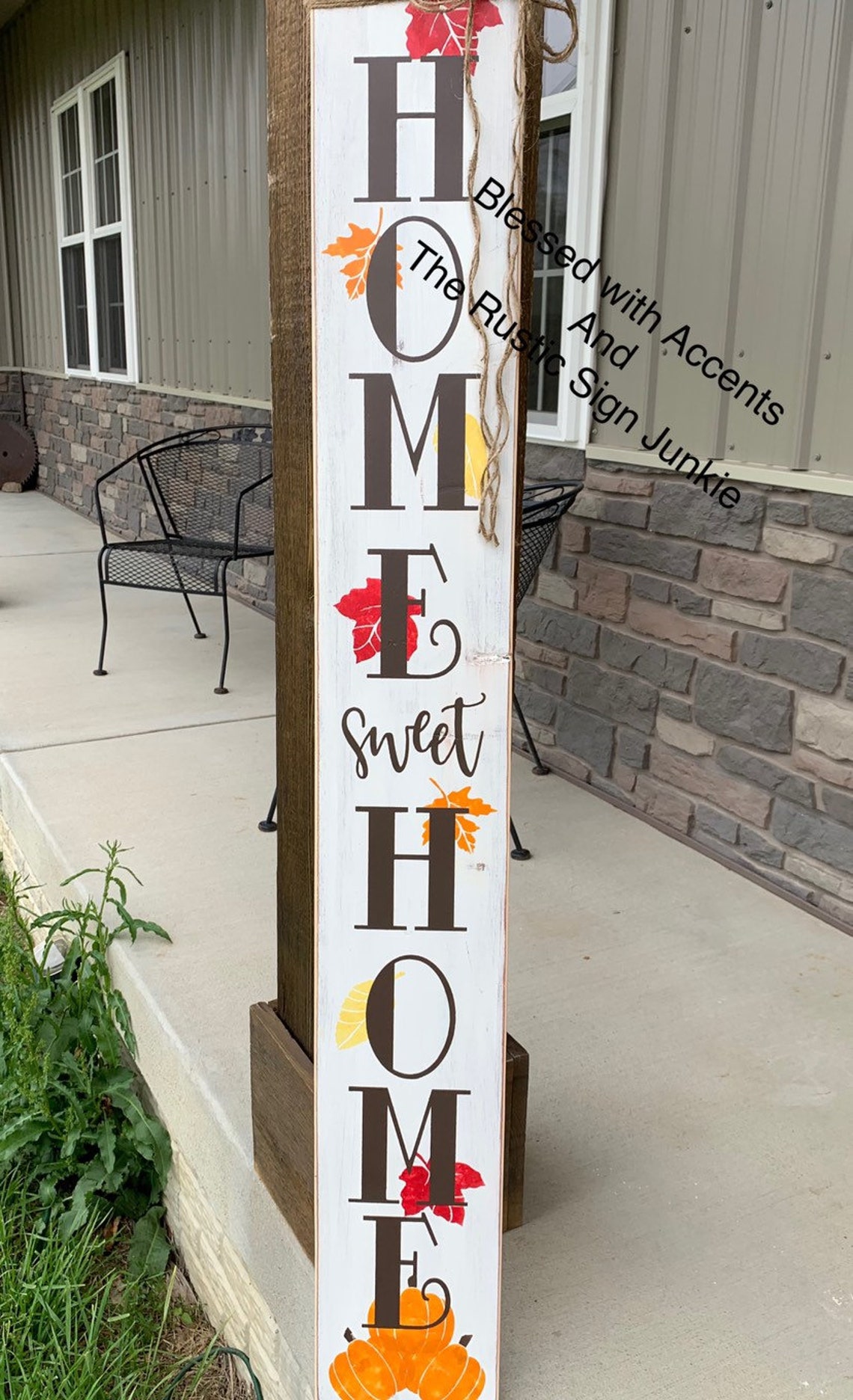 Large Welcome Signs Fall Welcome Signs Home Sweet Home | Etsy